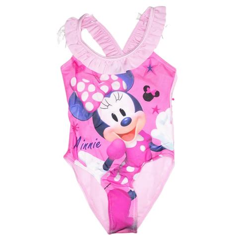 Minnie Maillot de Bain Fille 1 pièce ROSE et Fuchia