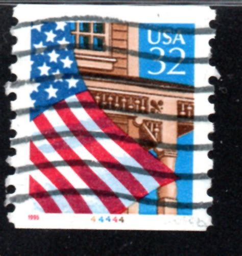 Us Scott 2913 44444 Plate Number Single Used United States