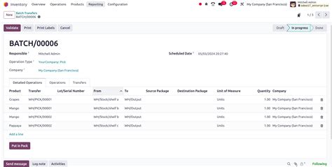 an overview of batch transfer wave transfer and cluster picking in the odoo 17 inventory