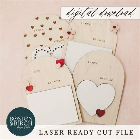 I Love You Message Board Svg Valentines Day T Laser Ready Cut File