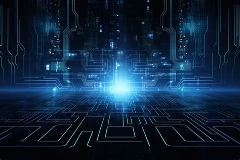 Premium Photo Abstract Technology Background Futuristic User Interface 3d Rendering Ai Generated