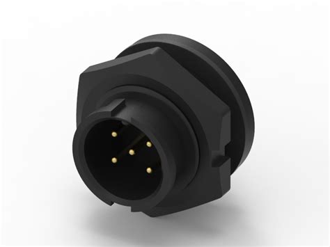 Wp B Size Male Connector Male Pin 5pin Front Lock Pcb Type Lock