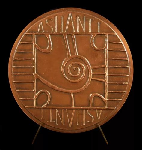 MEDAL ASHANTI GHANA Statue Akua Ba Fertility Talisman King Koffi 438