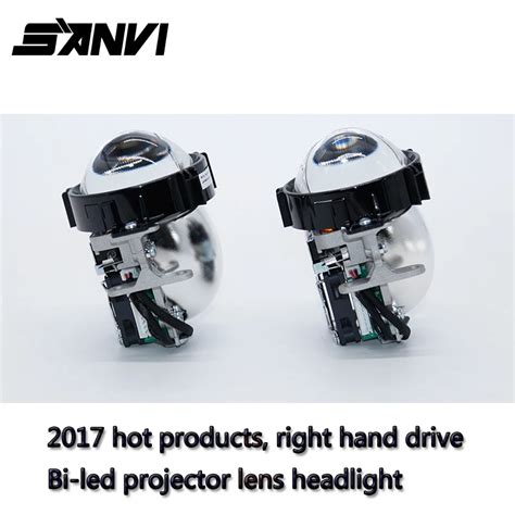 2017 SANVI Bi LED Projector Lens Headlight 6000K 35W LED Headlight Car ...