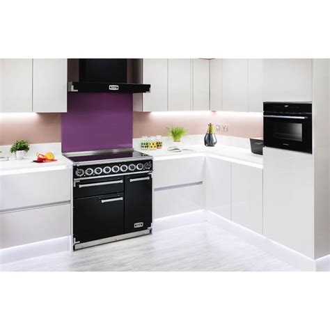 Falcon 900 Deluxe Black Chrome 90cm Induction Range Cooker A Rated