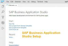 SAP Business Application Studio Tutorials
