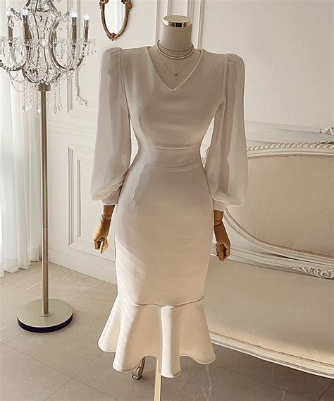 고퀄리티~핏예술~ 메르비아 머메이드 롱원피스 결혼식 하객룩 데이트룩 오피스룩 파티룩 상견례룩 브라이덜샤워 셀프웨딩 웨딩촬영 돌잔치 파티원피스 시스루원피스