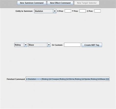 Minecraft Command Generator Minecraft Mod