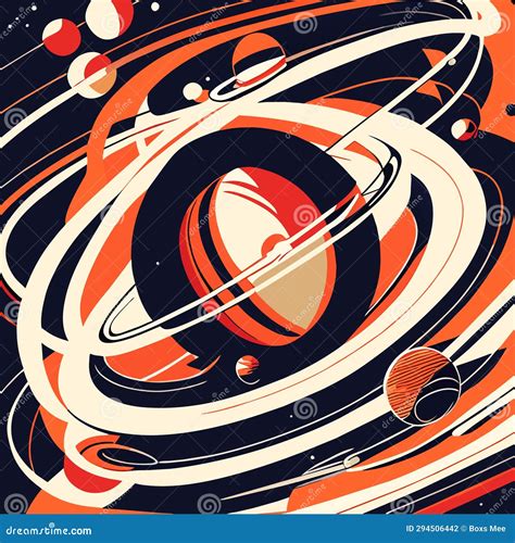 Abstract Background With Circles And Lines Vector Illustration For Your Design Stock Vector