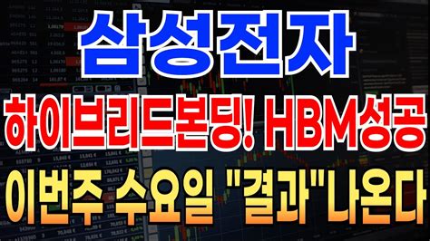 삼성전자 주가전망 하이브리드 본딩 Hbm성공 삼성전자 삼성전자주가 삼성전자목표가 삼성전자주가전망 Youtube