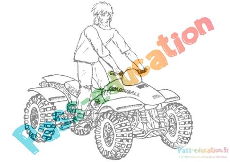 Coloriage quad gratuit télécharger et imprimer des dessins de quad