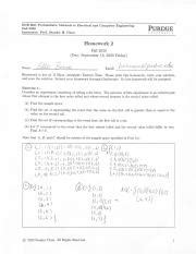 HW Pdf ECE Probabilistic Methods In Electrical And Computer Engineering PURDUE Fall