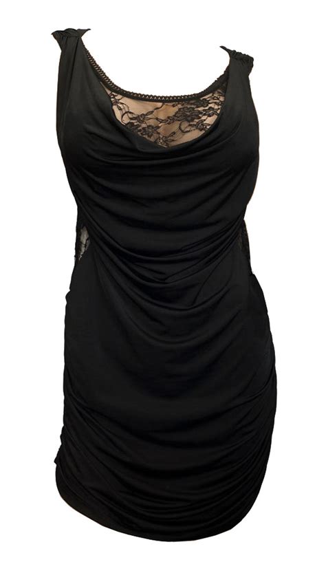 Plus Size Lace Layered Dress Black Evogues Apparel