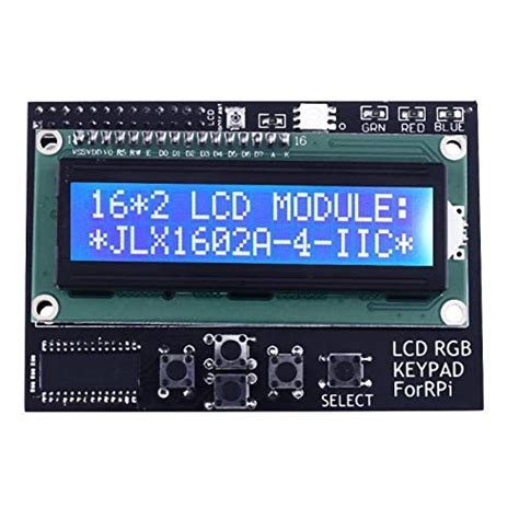 Rees52® 1602 Lcd Keypad Shield Lcd1602 Rgb Lcd Hat With Keypad 1602