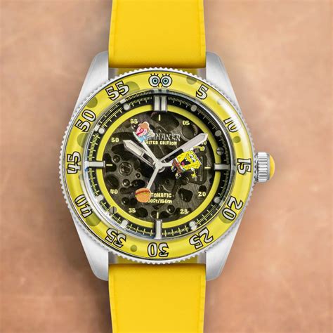 Spinnaker Croft Skeleton Krabby Flipper Spongebob Squarepants Horology Story