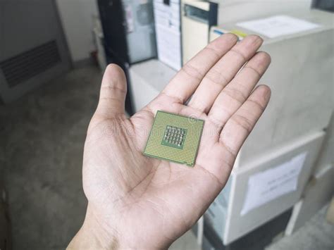 Old Cpu Stock Image Image Of Support Semiconductor 131206219