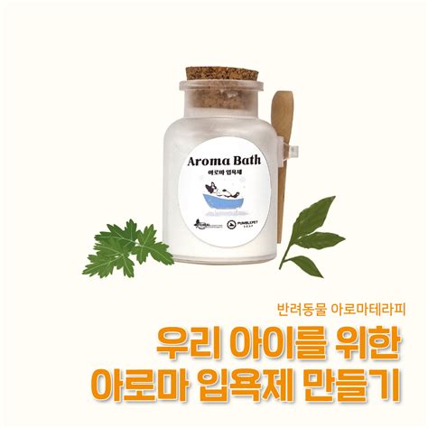 2024 케이펫페어 광주 우리 아이를 위한 아로마 입욕제 만들기 케이펫페어