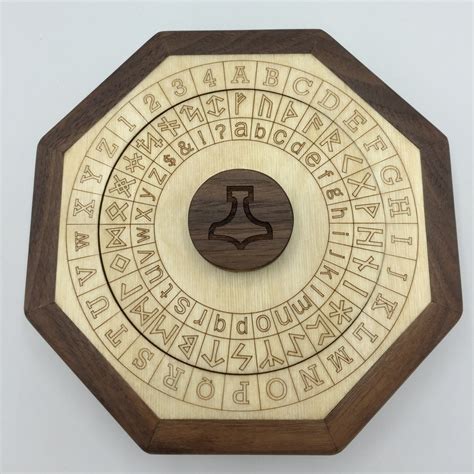 Laser Engraved Cipher Wheels — Cryptic Woodworks