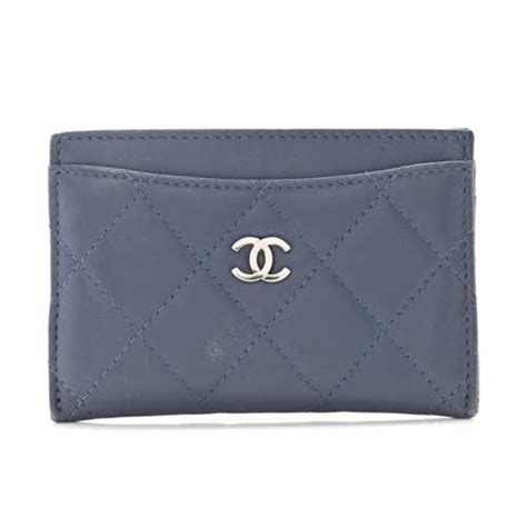 CHANEL Lambskin Quilted Card Holder Light Purple BestLuxuryBags