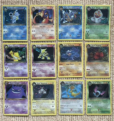 ポケモンカード 旧裏面 海外版 わるいシリーズ リザードン カメックス ギャラドス ゲンガー 英語シングルカード｜売買されたオークション