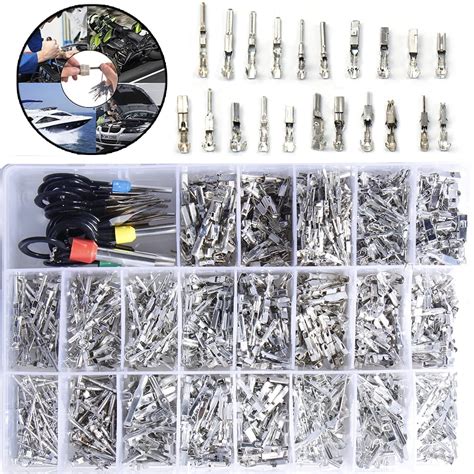 Wire Terminals 50pcs Auto Crimping Multiple Sizes For Electrical