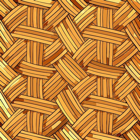 Wicker Seamless Texture Pattern Background Premium Ai Generated Vector