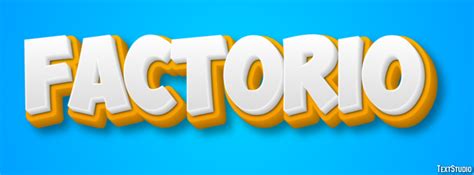 Factorio Text Effect And Logo Design Videogame