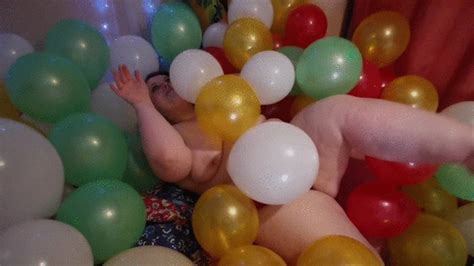 Swimming And Bouncing Having Fun In My Balloon Room Chubby Bunny Clips Clips Sale