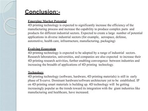 4 D Printing Technology Ppt Pptx