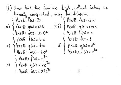 solved 1 show that the functions f g h defined below are