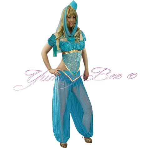 PRINCESS JASMINE COSTUME Adult Women Belly Dancer Arabian Bollywood Size PicClick AU