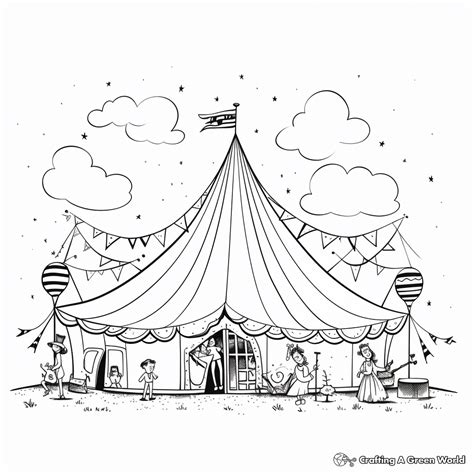 Circus Tent Coloring Pages