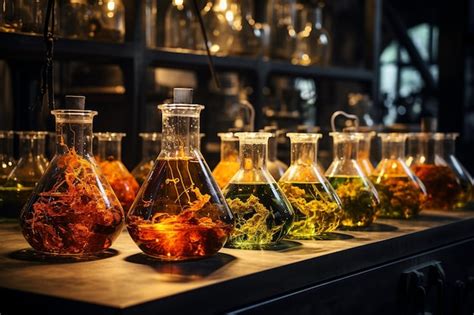 Premium Ai Image The Role Of Flasks In Scientific Research Generative By Ai