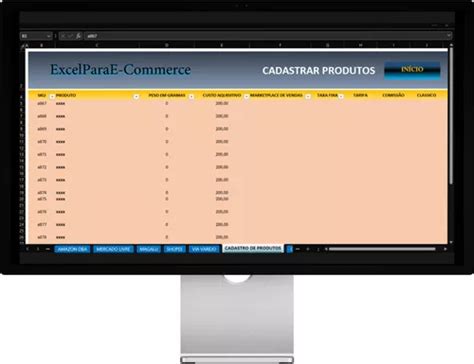 Planilha Excel Para Mercado Livre E Outros Marketplaces à venda em