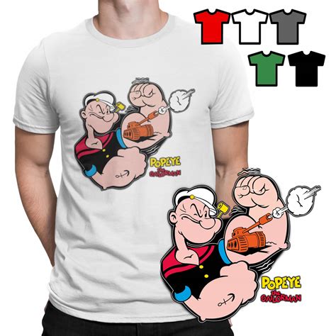 Koszulka T Shirt MĘski Papaj Popeye Zabawne Xxl 5907085947358