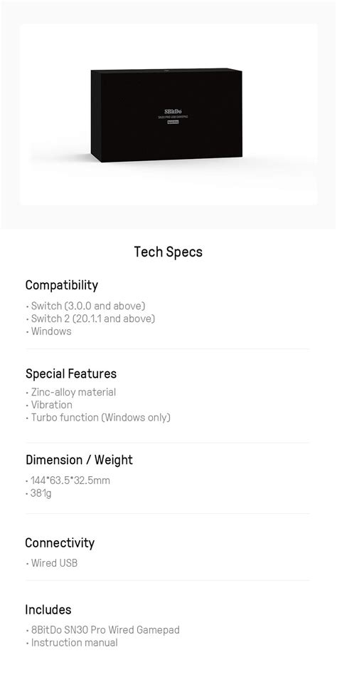 8bitdo Sn30 Pro Space Gray Limited Edition