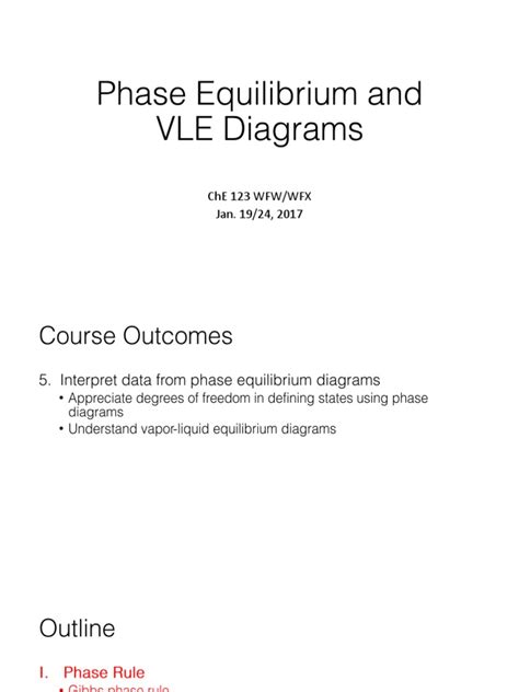 01 Phase Equilibrium And Vle Diagrams Pdf Carbon Compounds