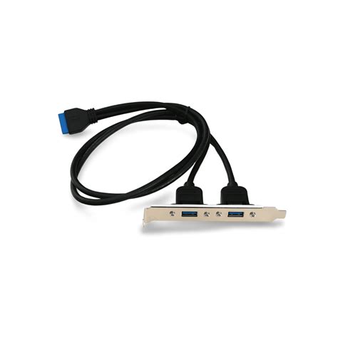 2ft Usb 3 0 Panel Mount Dual Port To 20 Pin Motherboard Header Cable