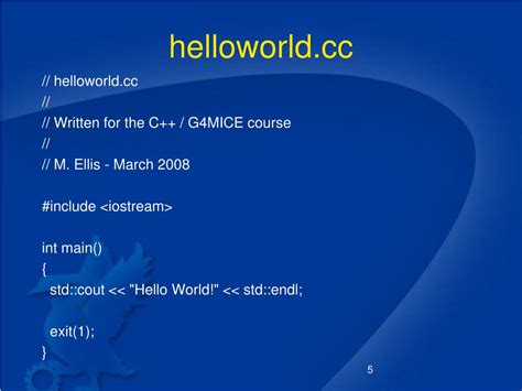 PPT C G4MICE Course PowerPoint Presentation Free Download ID 3979957