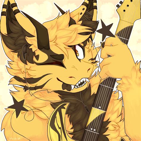 🎸🐉 Yet Another Fluffy Derg Commission Rfurry