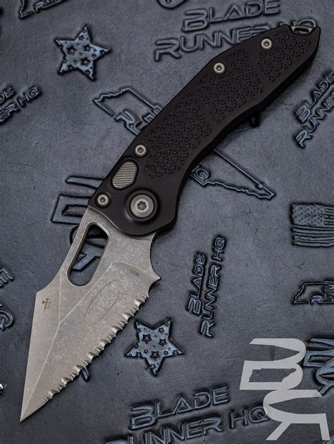 Pre Owned Microtech Borka Stitch Fully Serrated Apocalyptic Standard 1