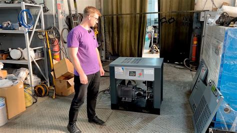 Винтовой компрессор Ironmac Ic 10 8 B Обзор и запуск Youtube