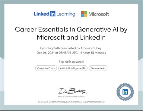 atharva dubey on linkedin generativeai ai professionaldevelopment