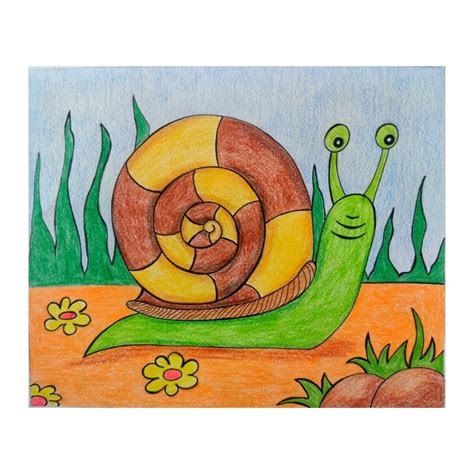 How To Draw A Snail