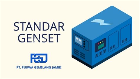 Standar Genset Outdoor Electrical Tools Pptx