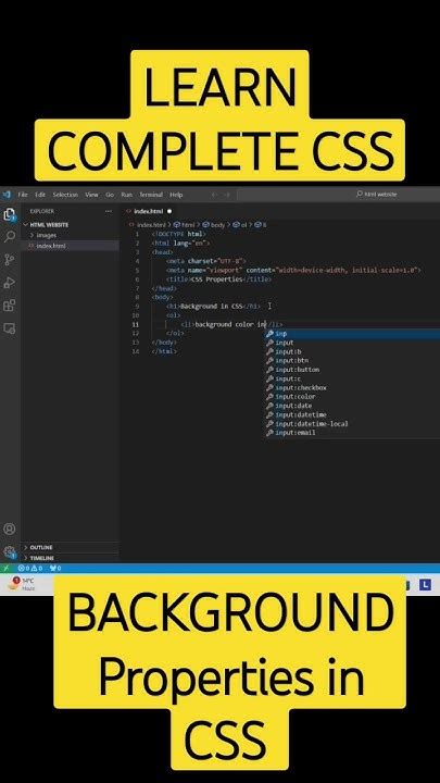 learn complete css background property in css tailwind css youtube
