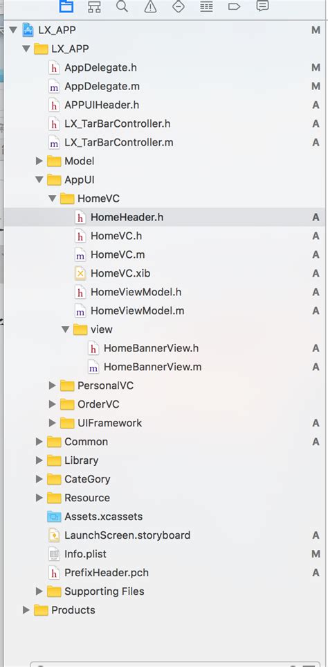 Ios 项目目录结构 简书