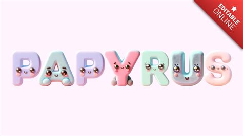 Papyrus Text Style Effects Generator