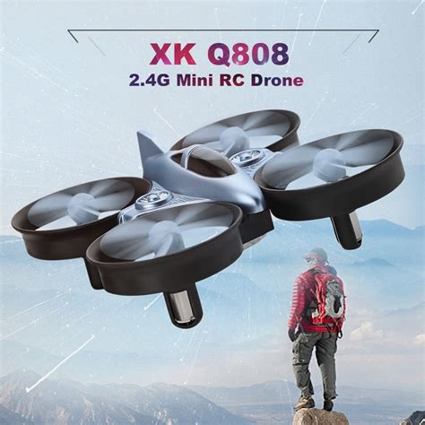 XK Q808 2 4G 6 Gyro Mini Ducted Drone Altitude Hold 360 Flip Headless