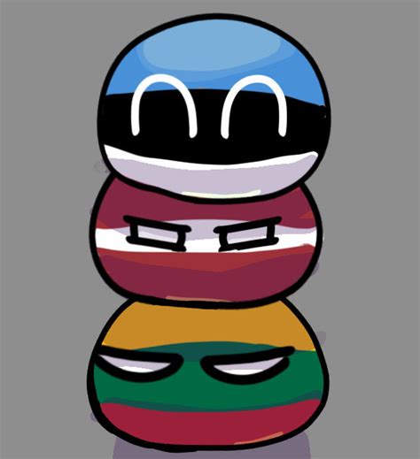Baltics Countryballs By Xvzvc On Deviantart